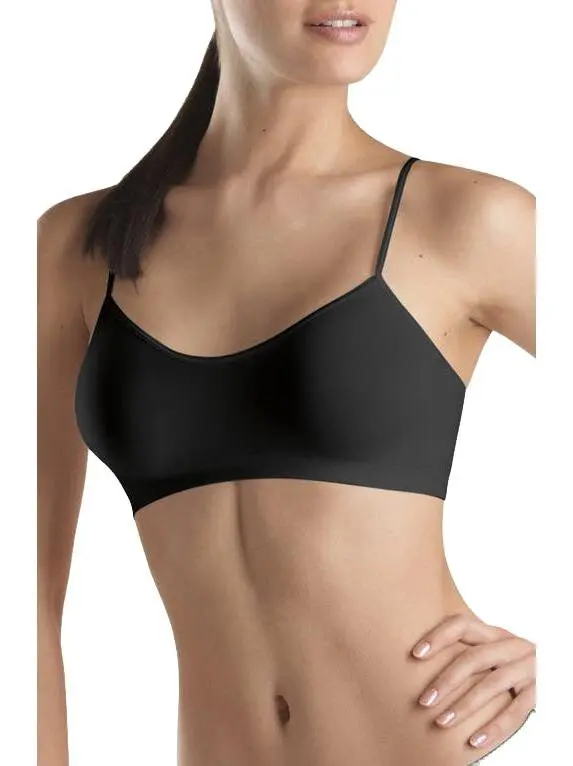 Hanro Touch Feeling Spaghetti Crop Top - Black