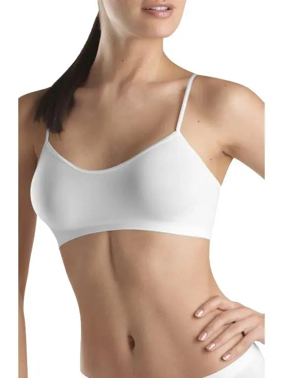 Hanro Touch Feeling Spaghetti Crop Top - White