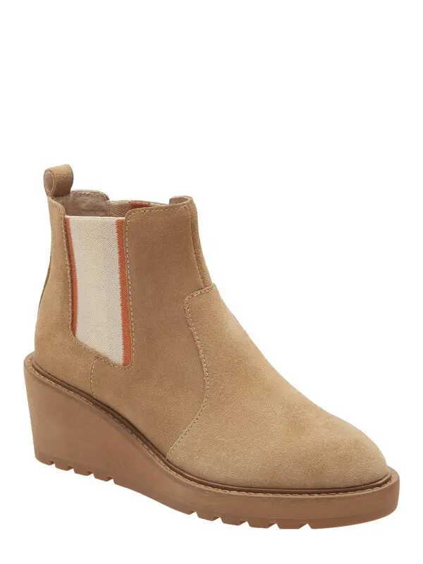 CECILIA NEW YORK Gemma Wedge Boot - Sand
