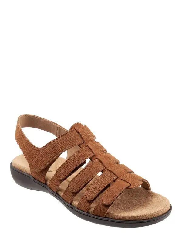 Trotters Tiki Slingback Sandals - Luggage Nubuck