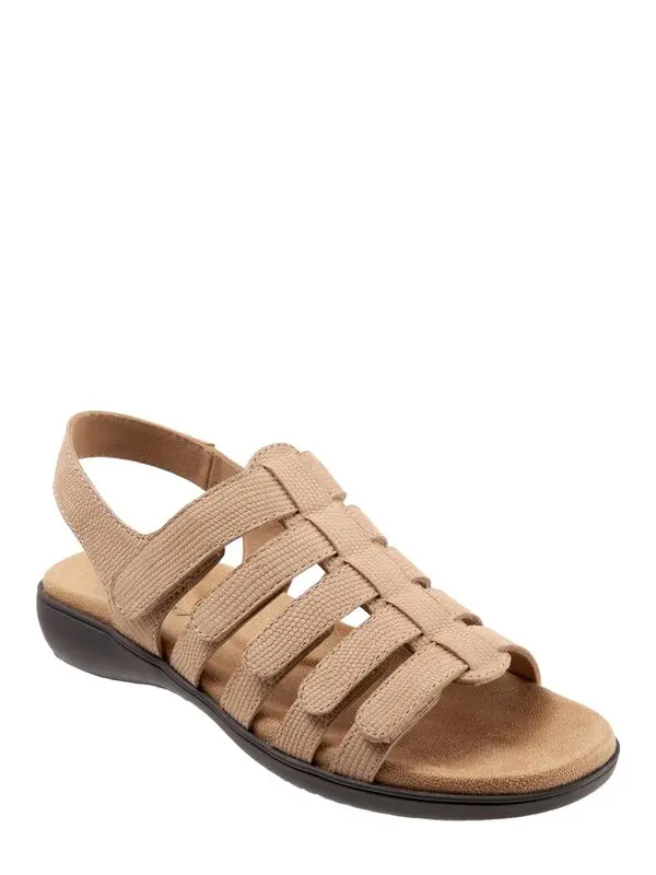 Trotters Tiki Slingback Sandals - Sand Nubuck
