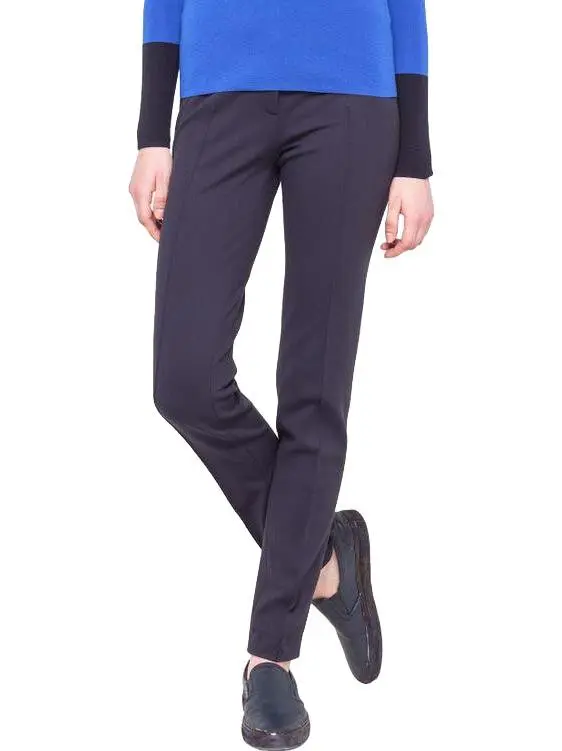 Akris Stretch Jersey Slim Pants - Navy