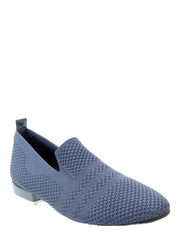 DAVID TATE Ultimate Flat Loafer - Navy Fabric