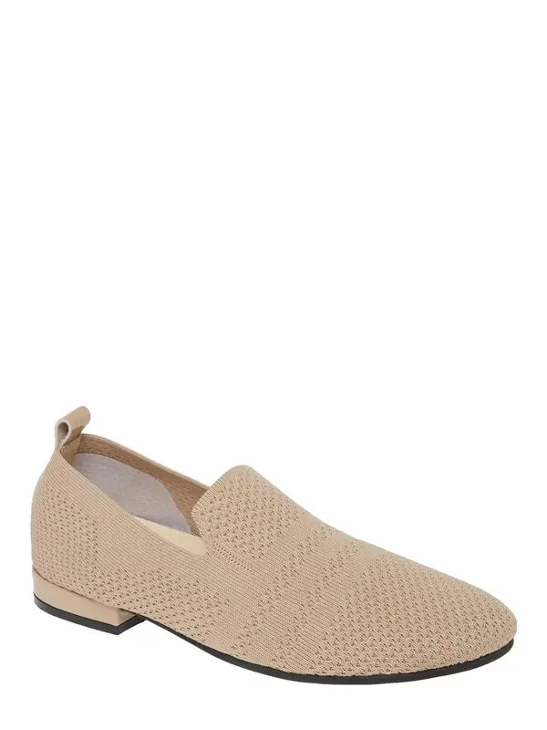 DAVID TATE Ultimate Flat Loafer - Taupe Stretch Fabric