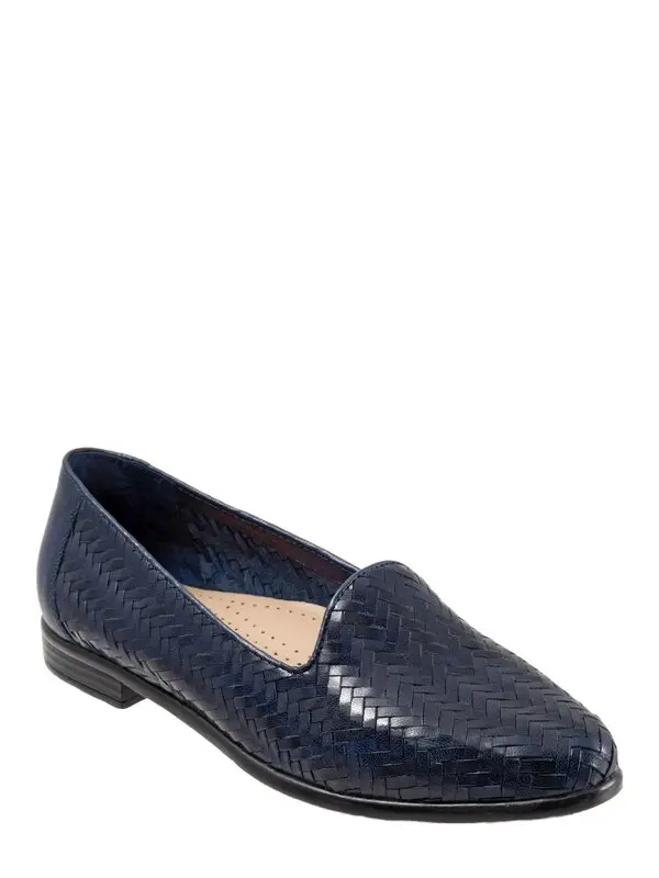 Trotters Liz Iii Flat - Navy Leather