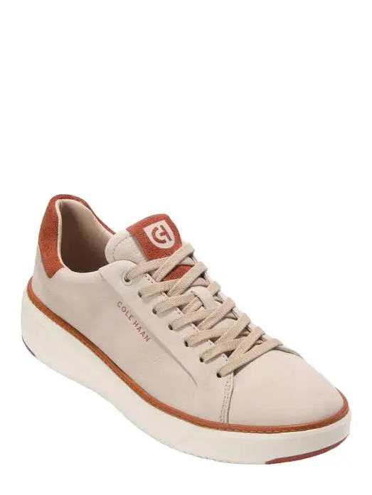Cole Haan Grandpro Topspin Sneaker - Sesame Nubuck/cinnabar