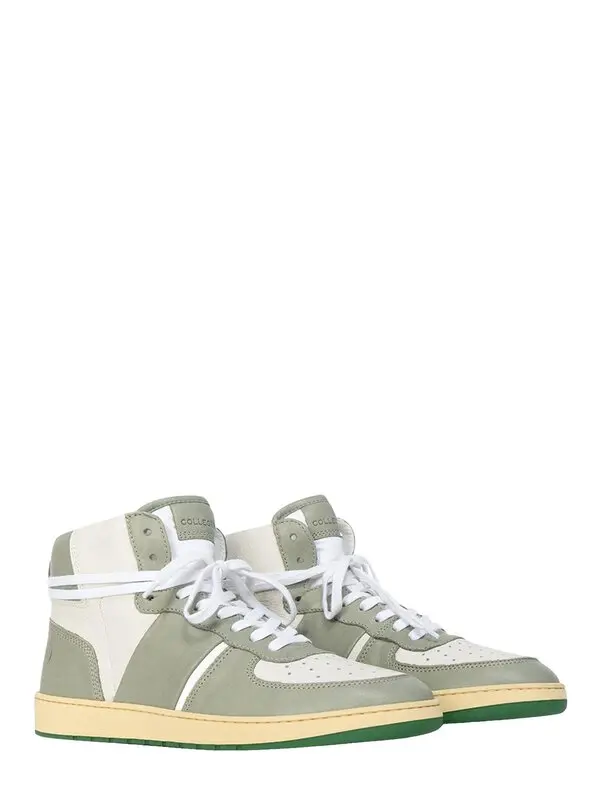COLLEGIUM Pillar Destroyer High-top Sneakers - White/ Sage