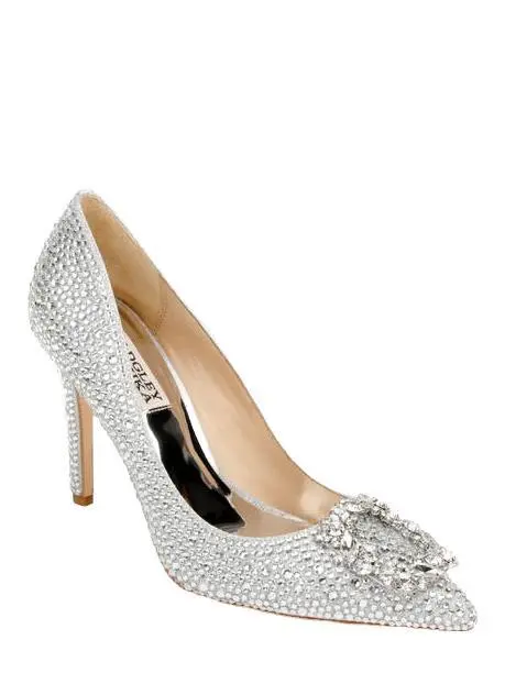 Badgley Mischka Cher Ii Pointed Toe Pump - Silver