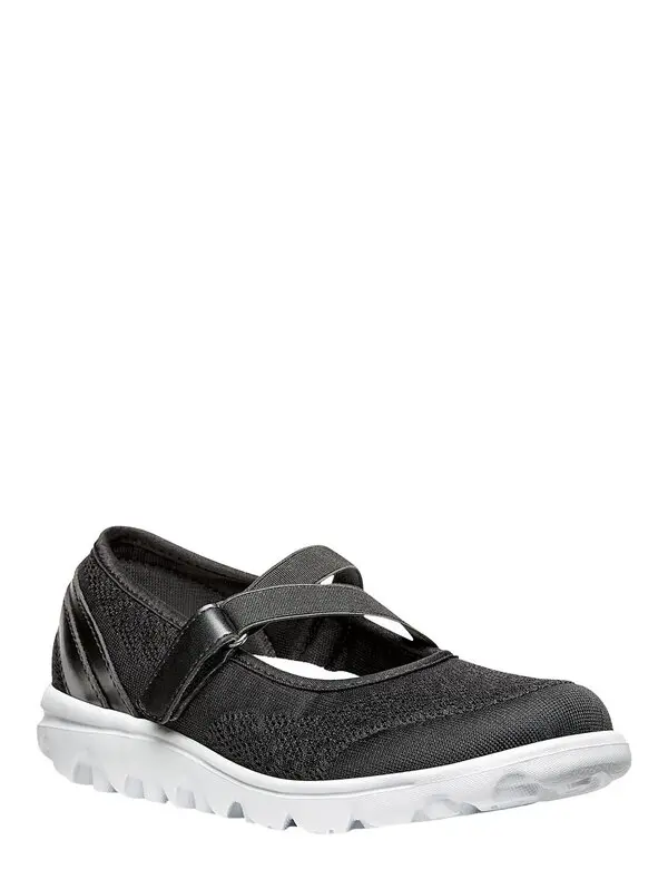 PROPET Travelactiv Mary Jane Sneaker - Black Fabric