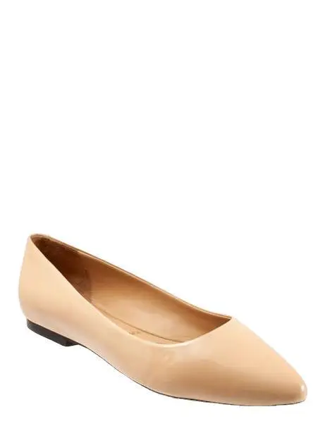 Trotters Estee Ballet Flat - Nude Patent
