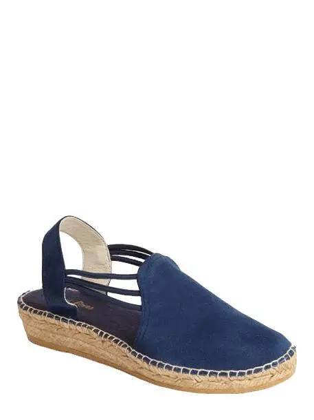 TONI PONS Nuria Suede Espadrille Sandal - Navy