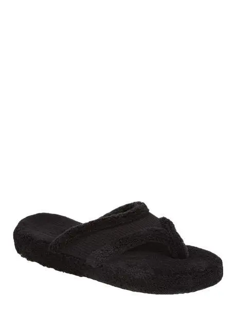 Acorn Waffle Spa Slipper - Black