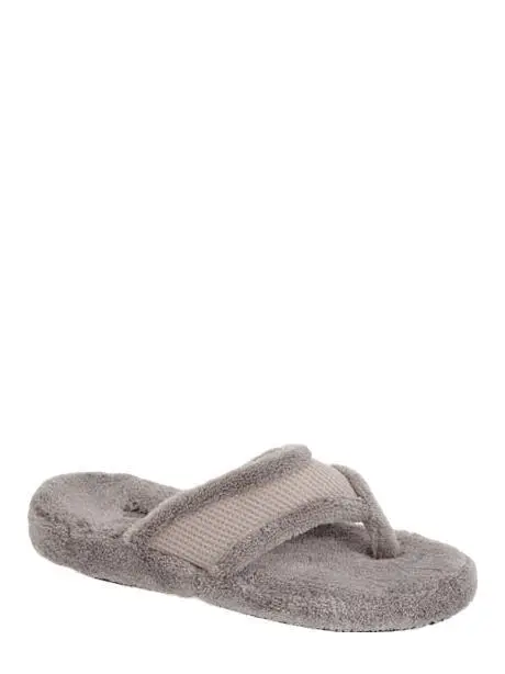 Acorn Waffle Spa Slipper - Grey