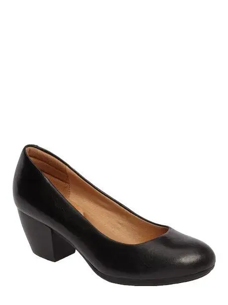 COMFORTIVA Amora Pump - Black Leather