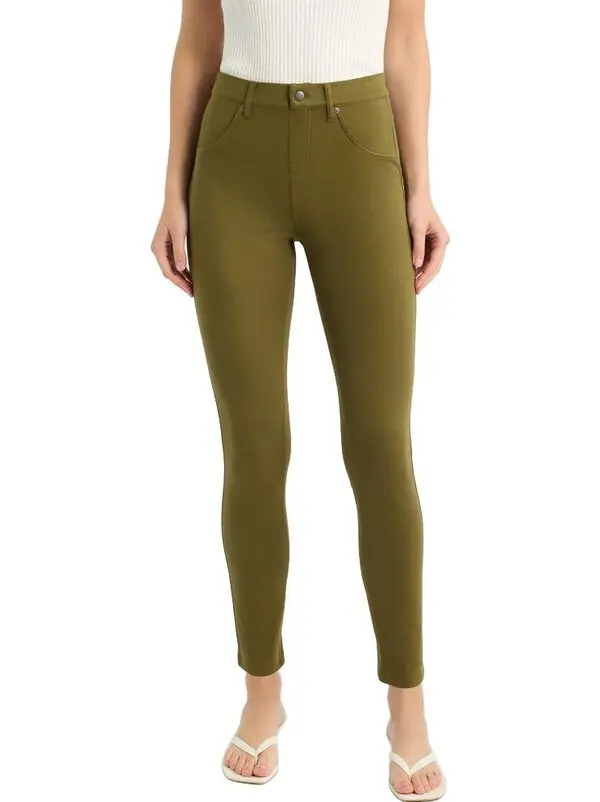 Hue Ultrasoft Denim Leggings - Dark Olive