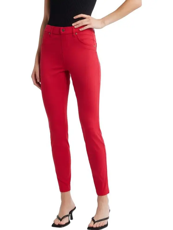 Hue Ultrasoft Denim Leggings - Tango Red