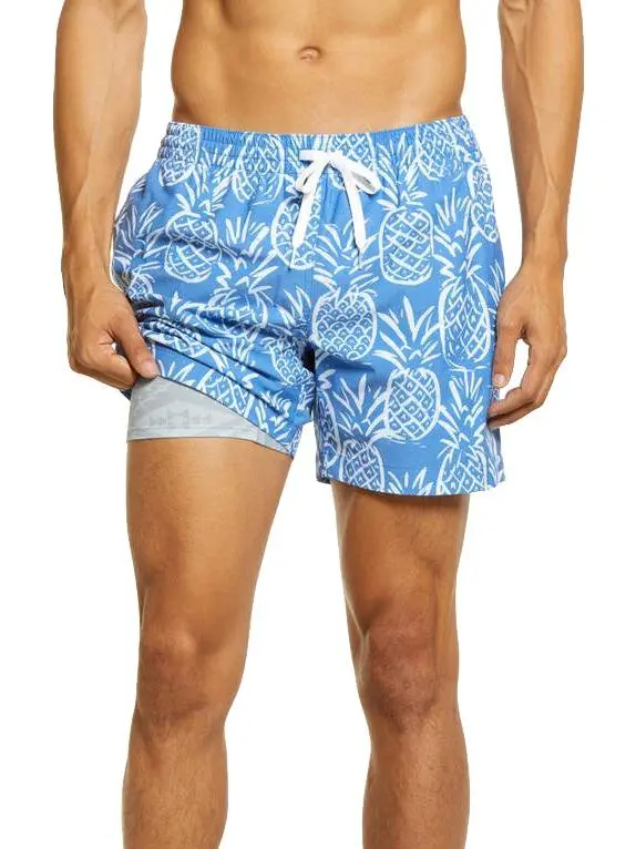 CHUBBIES Thigh Napples 5 1/2-inch Swim Trunks - Medium Blue
