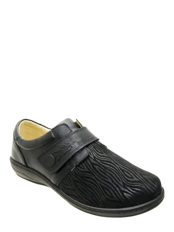 DAVID TATE Evita Slip-on - Black Stardust Leather