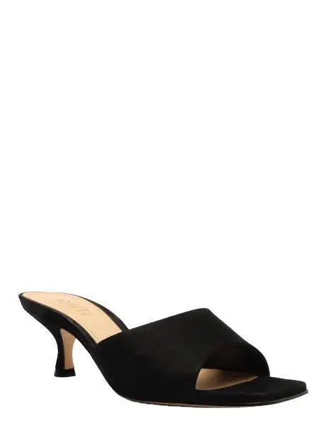 Schutz Dethalia Kitten Heel Slide Sandal - Black