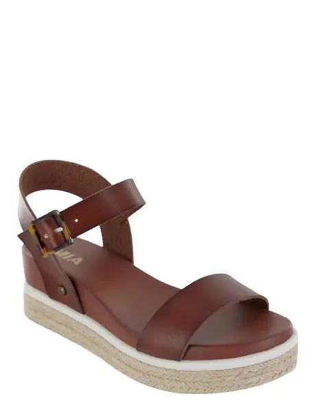 Mia Kiera Espadrille Platform Sandal - Cognac