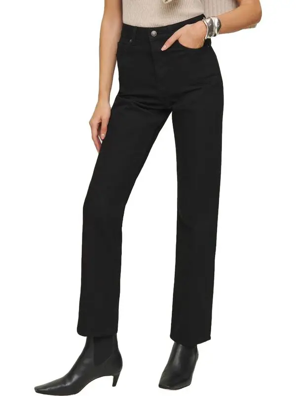 REFORMATION Cynthia High-rise Relaxed Jeans - Black