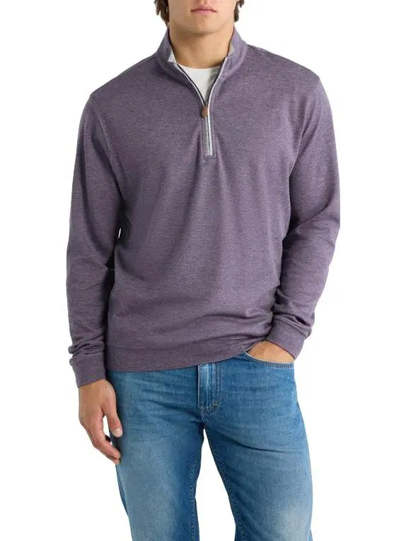 Johnnie-o Sully Quarter Zip Pullover - Huckleberry