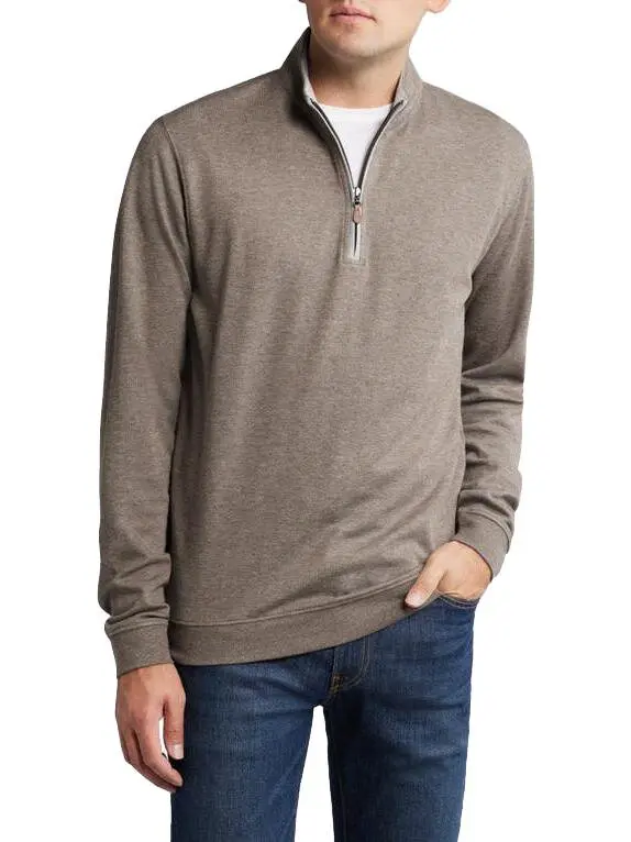 Johnnie-o Sully Quarter Zip Pullover - Maple