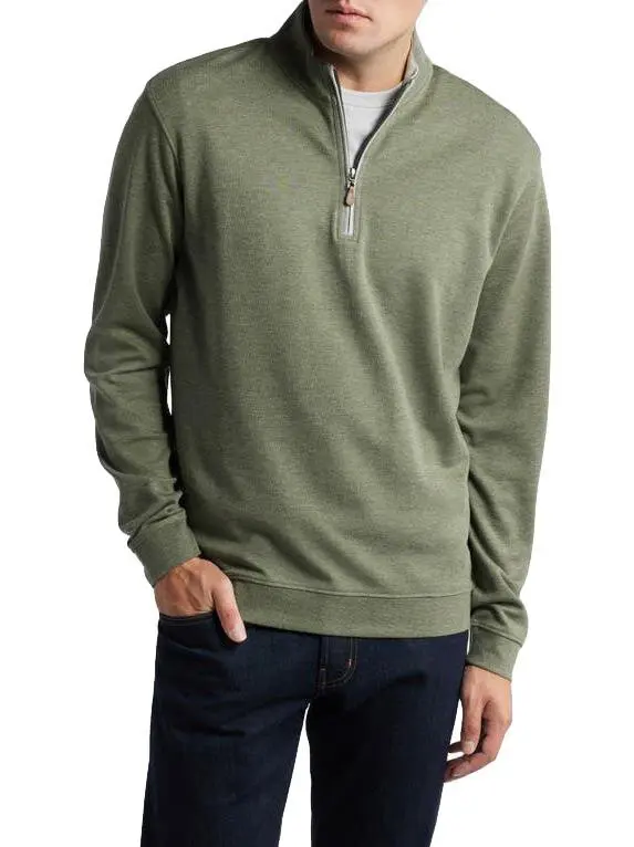 Johnnie-o Sully Quarter Zip Pullover - Sequoia
