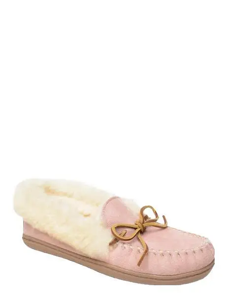 Minnetonka Alpine Shearling Slipper - Pink Blush Suede