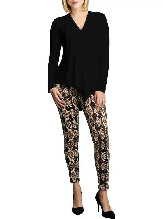 MATERNAL AMERICA Draped Nursing Top - Black