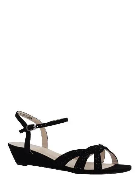 TOUCH UPS Lena Wedge Sandal - Black