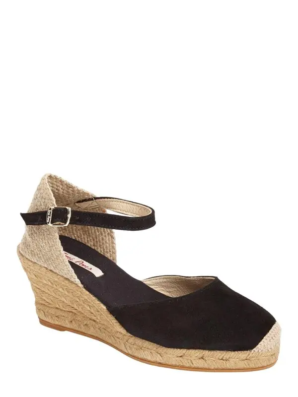 TONI PONS Lloret-5 Espadrille Wedge Sandal - Black