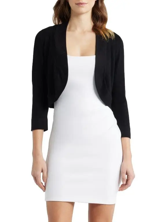 Eliza J Bolero Cardigan - Black