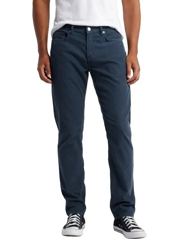 FRAME L'homme Corduroy Slim Jeans - Slate Blue