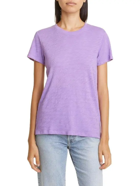 ATM Anthony Thomas Melillo Schoolboy Cotton Crewneck T-shirt - Pink Lilac