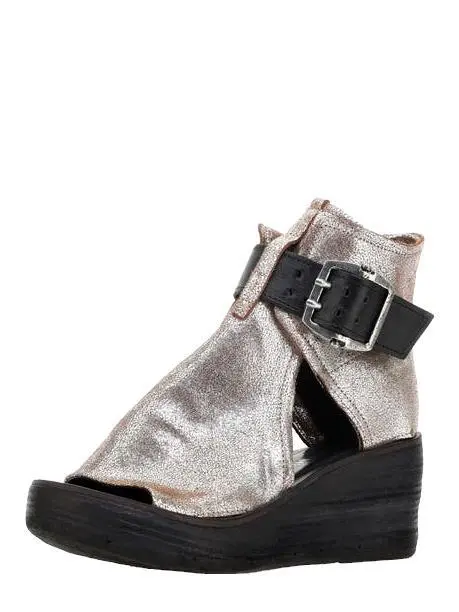 A.S.98 Naya Wedge Sandals - Platinum