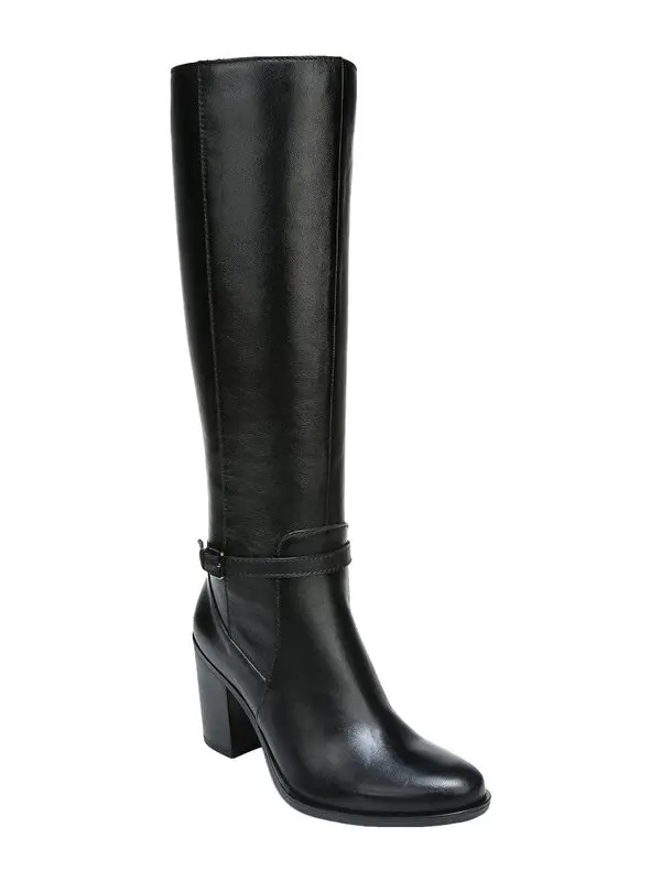 Naturalizer Kalina Leather Boots - Black Leather