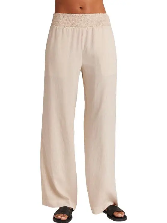 Bella Dahl Smocked Waist Wide Leg Pants - Cliffside