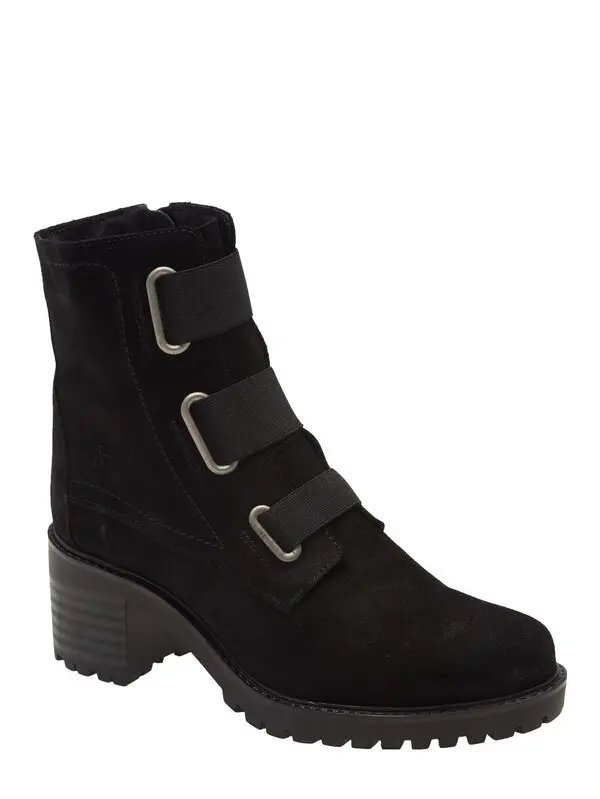 BOS. & CO. Indie Waterproof Bootie - Black Suede/elastic
