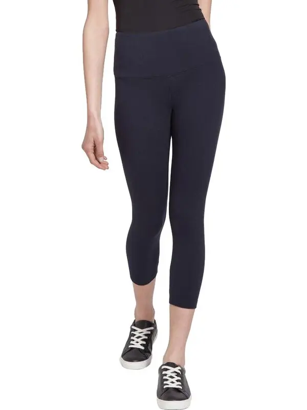 Lyssé Ntials Flattering Crop Leggings - Midnight