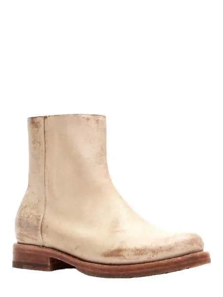 THE FRYE COMPANY Veronica Zip Up Ankle Boot - White