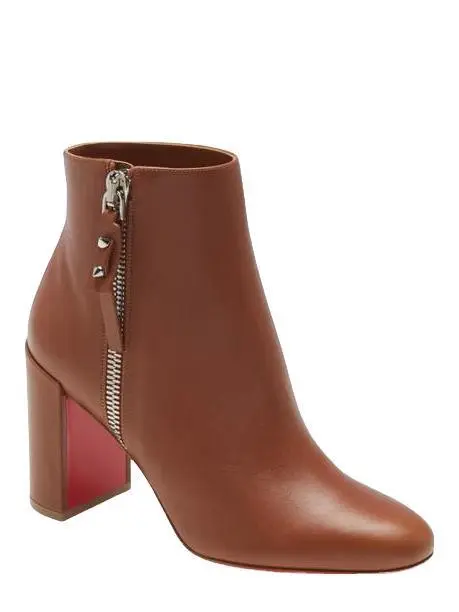 CHRISTIAN LOUBOUTIN Ziptotal Bootie - Cuoio