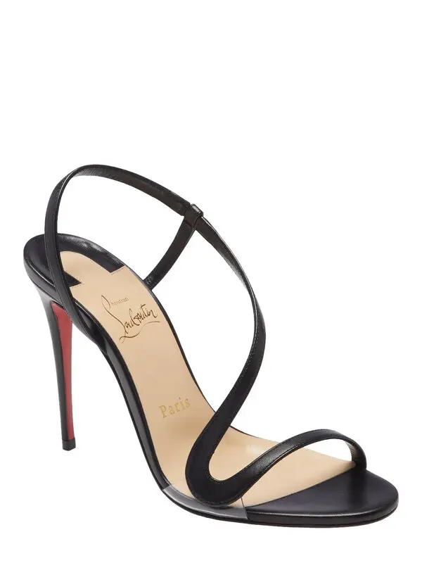 CHRISTIAN LOUBOUTIN Slingback Stiletto Sandal - Black