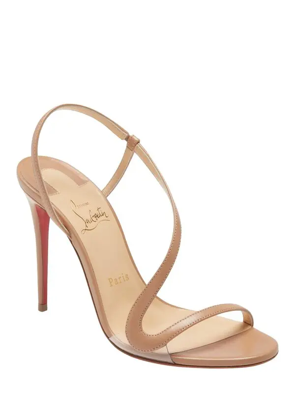 CHRISTIAN LOUBOUTIN Slingback Stiletto Sandal - Nude
