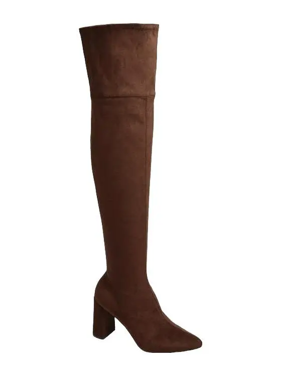 Jeffrey Campbell Parisah Over-the-knee Boots - Espresso Suede