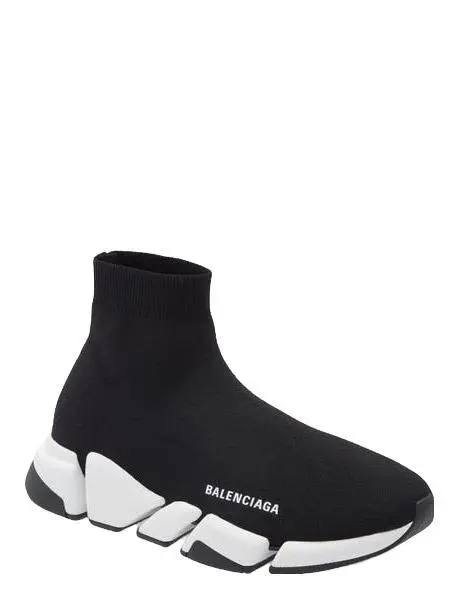 Balenciaga Speed 2.0 Sock Sneakers - 1015 Black/white/black