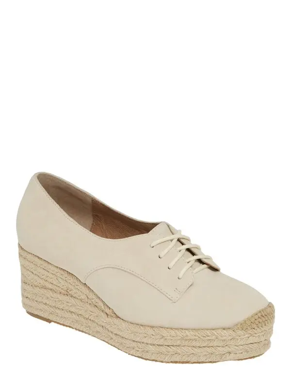 Bettye Muller Regina Espadrille Derby - Cream Suede