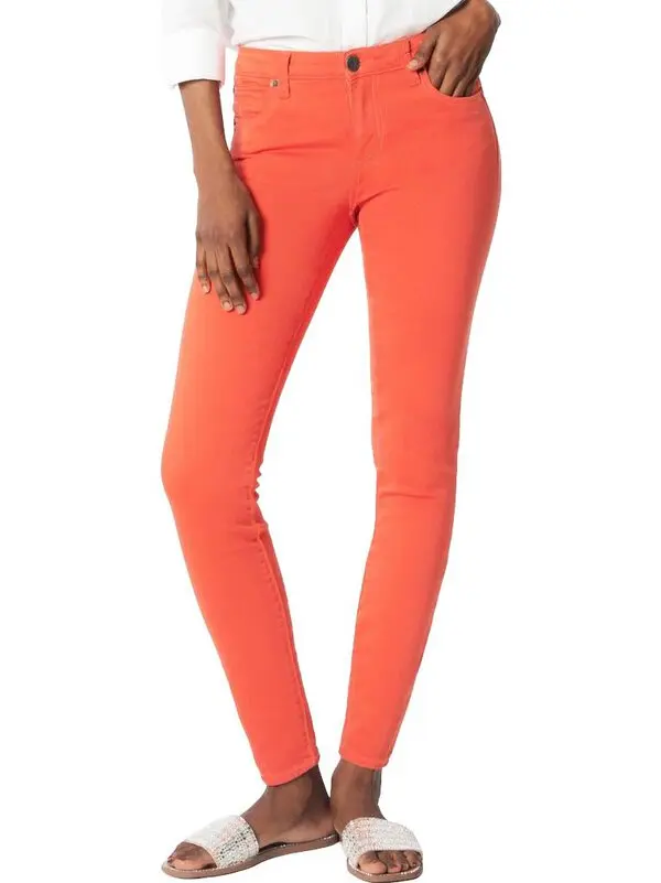 Kut From The Kloth Connie Fab Ab High Waist Ankle Skinny Jeans - Mandarin