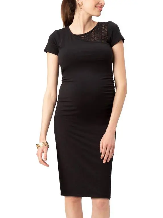 STOWAWAY COLLECTION City Maternity/nursing Dress - Black