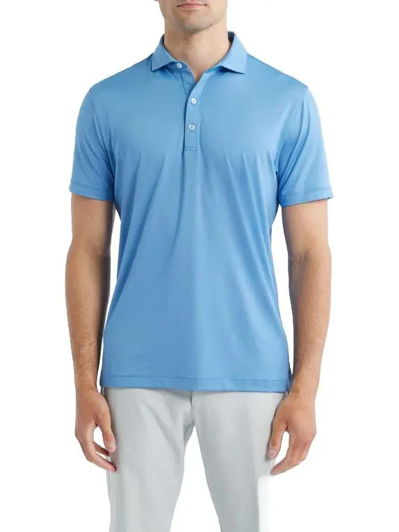 Johnnie-o Birdie Classic Fit Performance Polo - Tide
